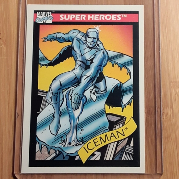 Other | Marvel Comics Super Heroes Iceman Collectors Card | Poshmark